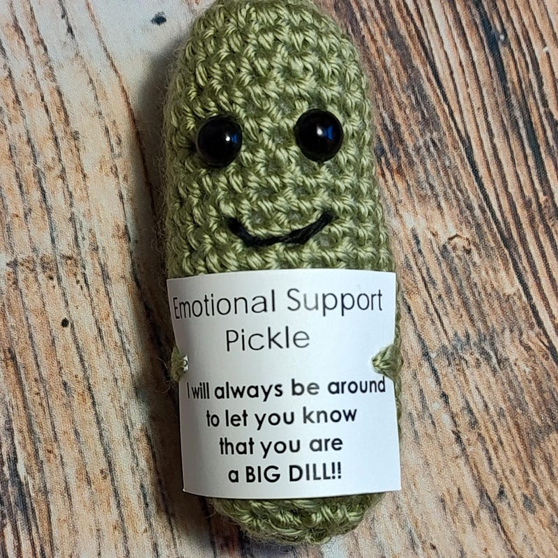 Emotional Support Pickle - Etsy