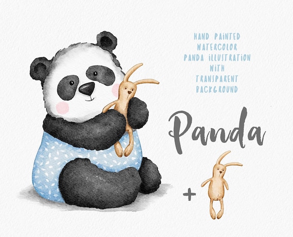 Baby Boy Panda Clipart