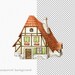 Watercolor Rustic Farmhouse Clipart. Cozy Farm House. Farm Cottage ...