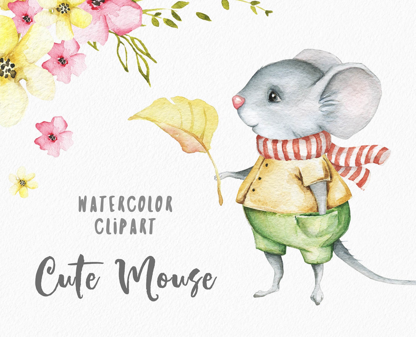 Cute Animal Clipart Little Mouse Clipart Mice Clipart Baby Mouse ...