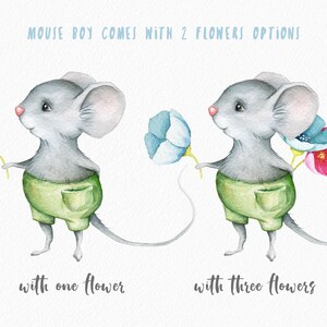Little Mouse Clipart Cute Animal Clipart Baby Mouse Illustration ...