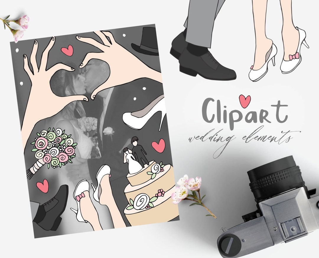 Wedding Clipart. Wedding Items PNG | Vector Format. Marriage, Wedding ...