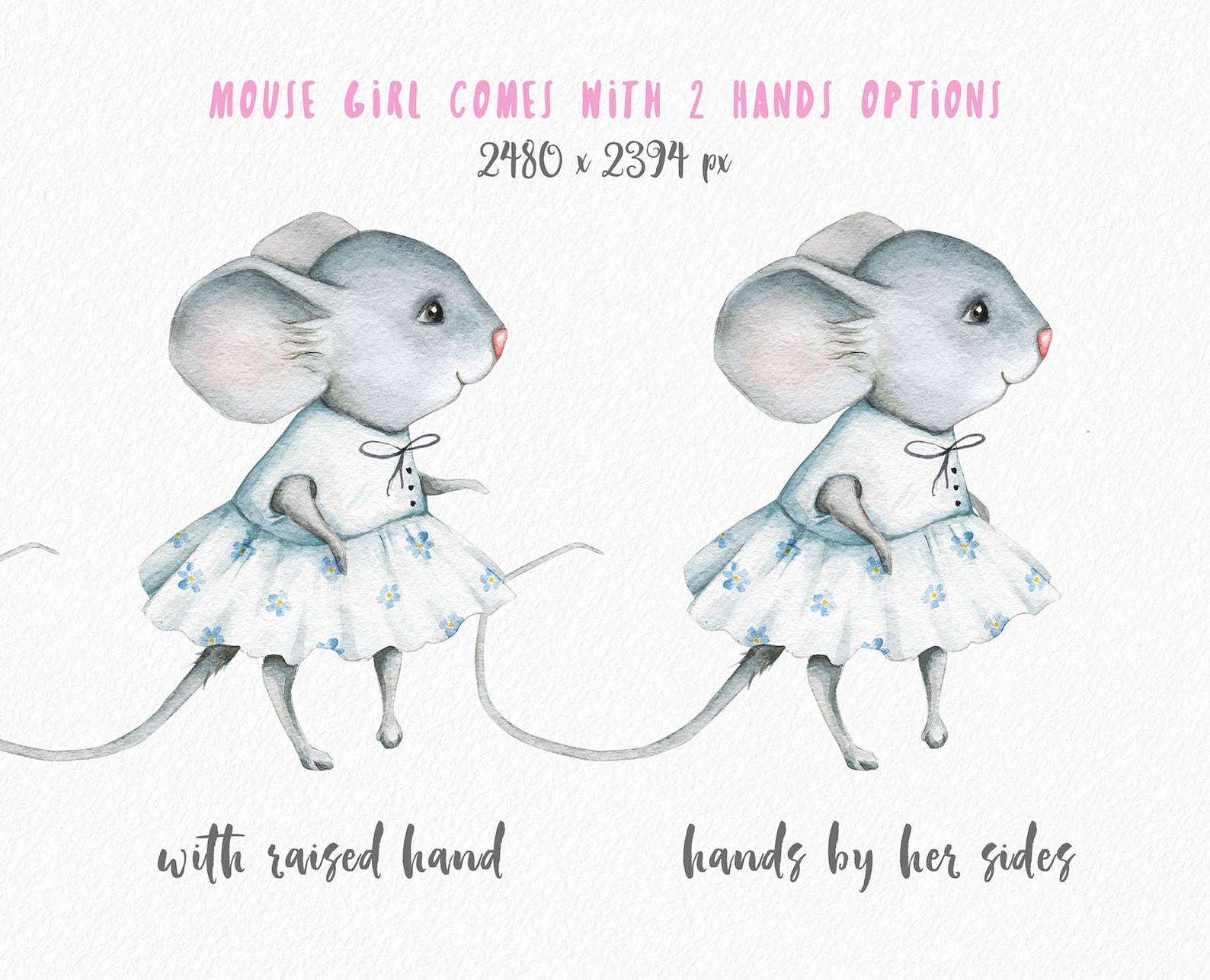 Little Mouse Clipart Cute Animal Clipart Baby Mouse - Etsy