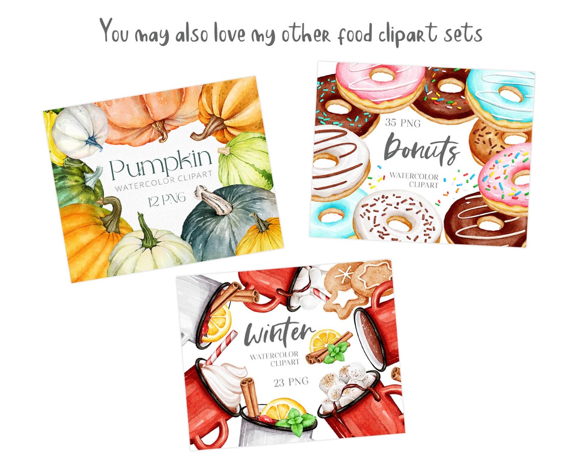 Watercolor Ice Cream Clipart. Summer Sweets Clipart. Waffle - Etsy