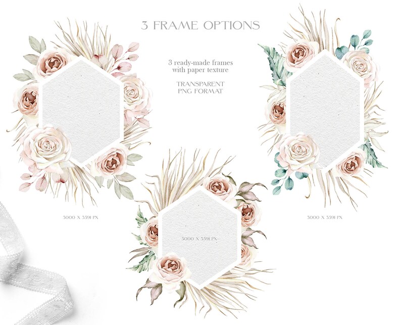 Roses Watercolo Set. Watercolor Flower Clipart. Rose Flowers - Etsy