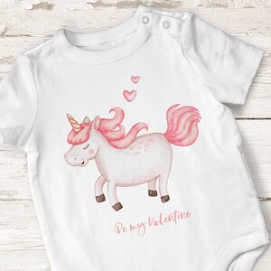 Cute Unicorn Watercolor Clipart. Watercolor Valentine's Day Clipart ...