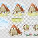 Watercolor Rustic Farmhouse Clipart. Cozy Farm House. Farm Cottage ...
