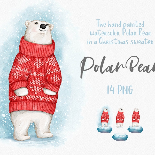 Polar Bear Art - Etsy