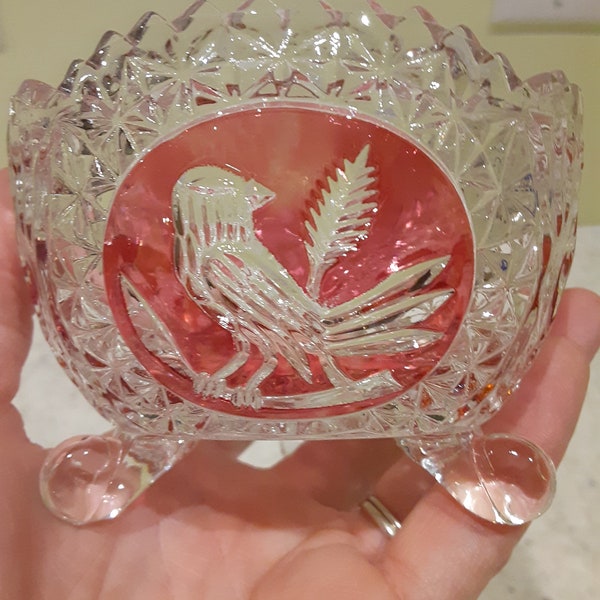 Hofbauer Red Bird Crystal - Etsy