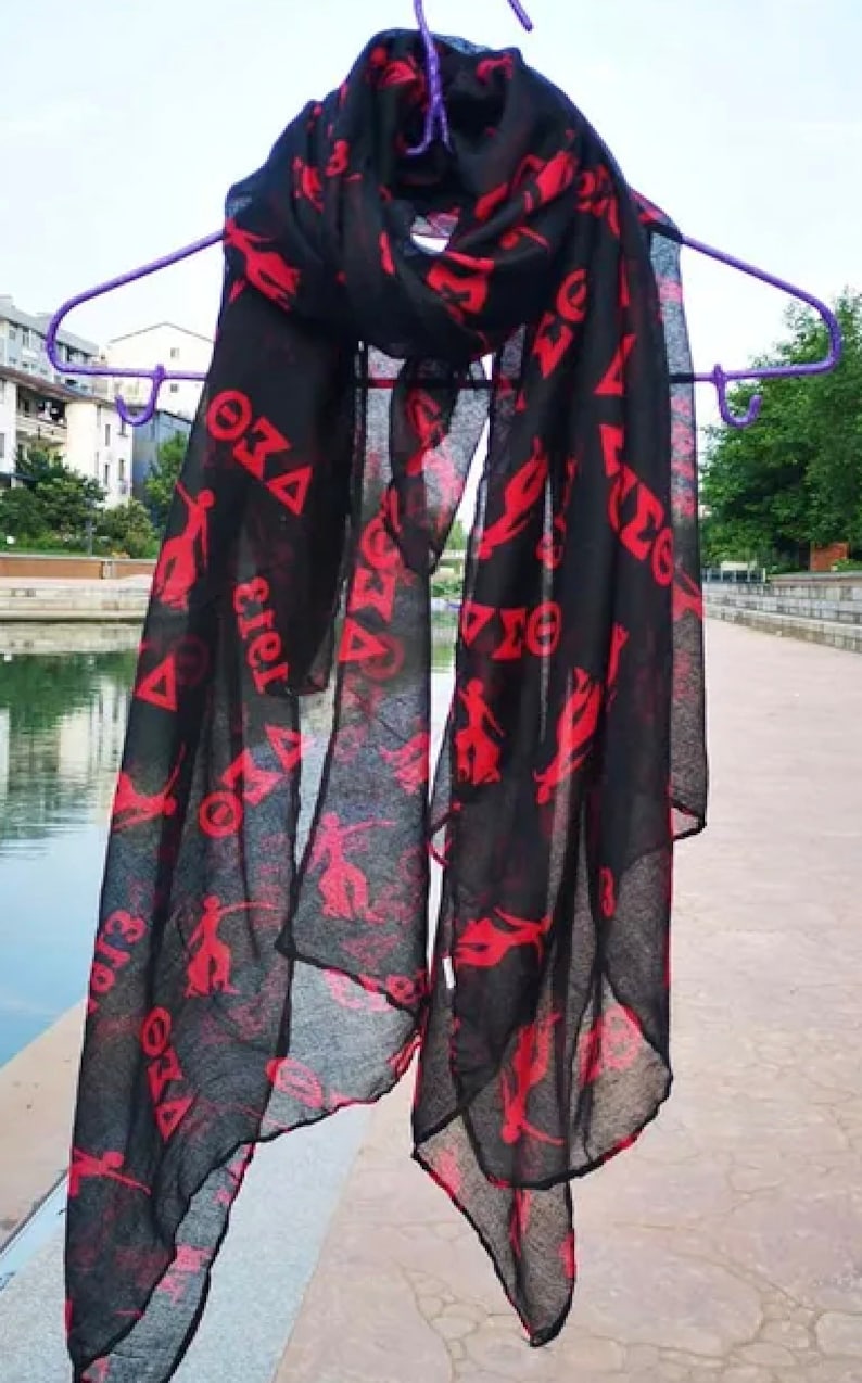 Delta Sigma Theta Scarf - Etsy