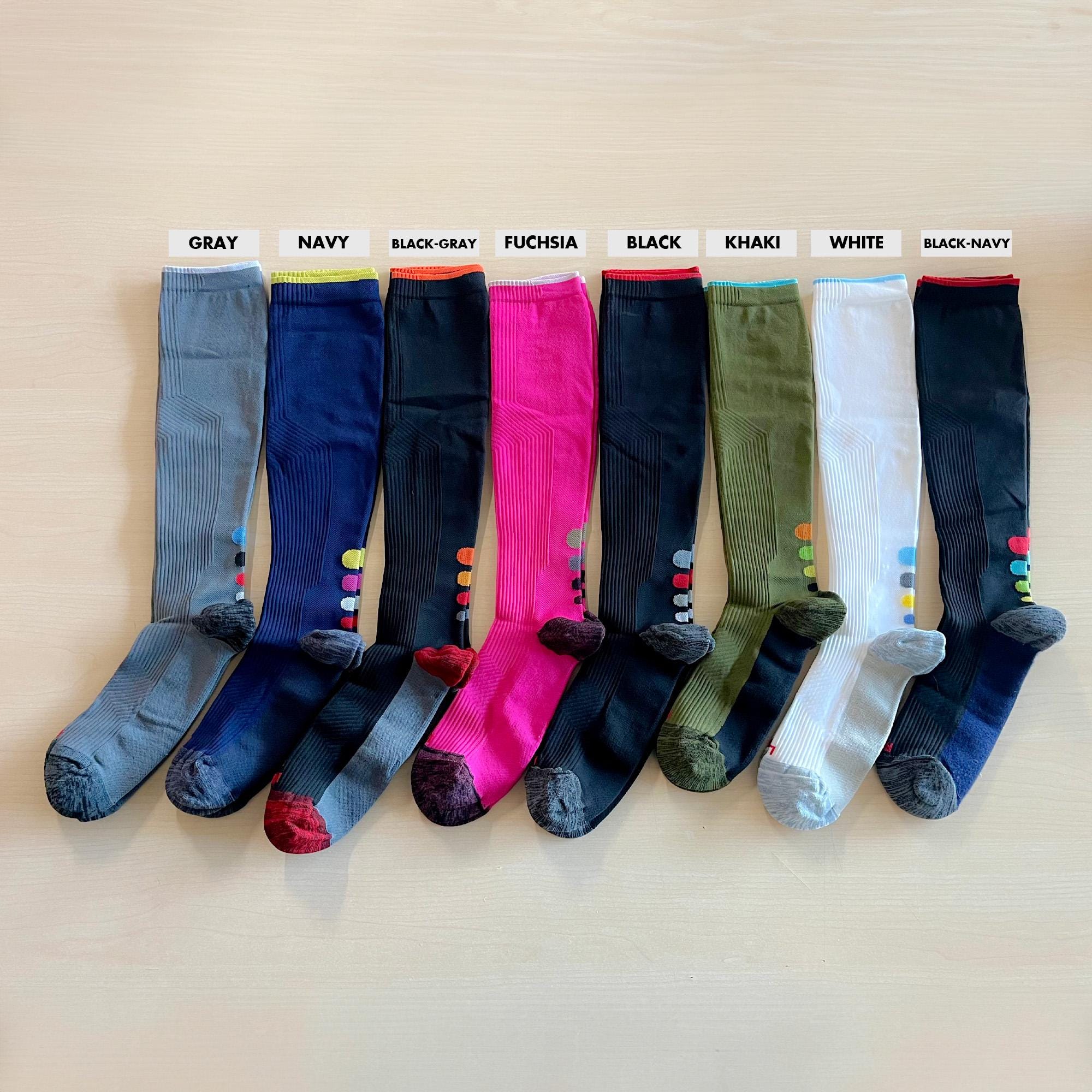 Athletic Compression Socks 20-30 Mmhg | Cushioned Knee High Running ...