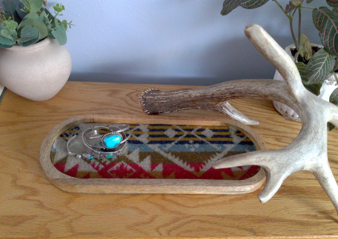 Trinket Tray | Native Southwest Fabric Decor | Catch All Tray ...