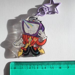 Mr. Ant Tenna Deltarune Holographic Epoxy Keychain - Etsy
