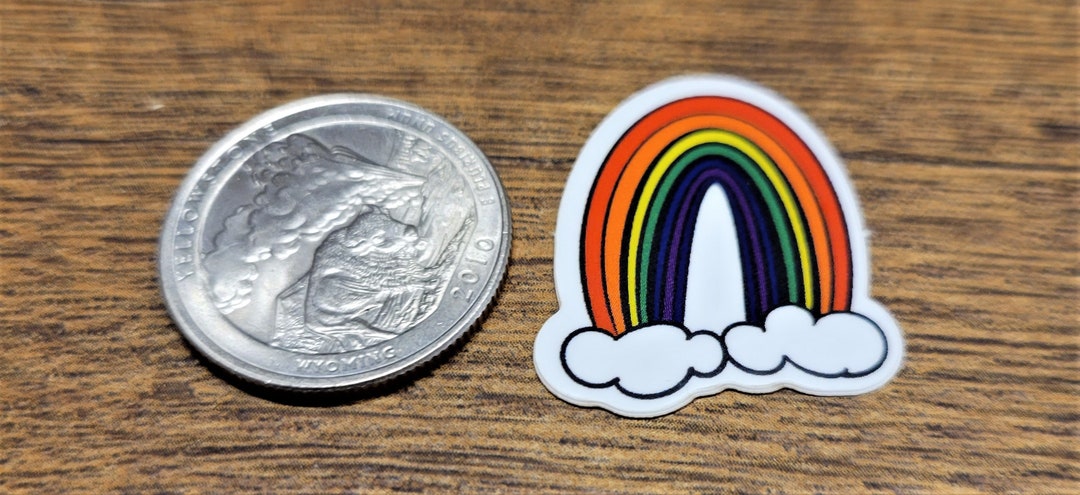 Mini Rainbow Vinyl Sticker - Etsy
