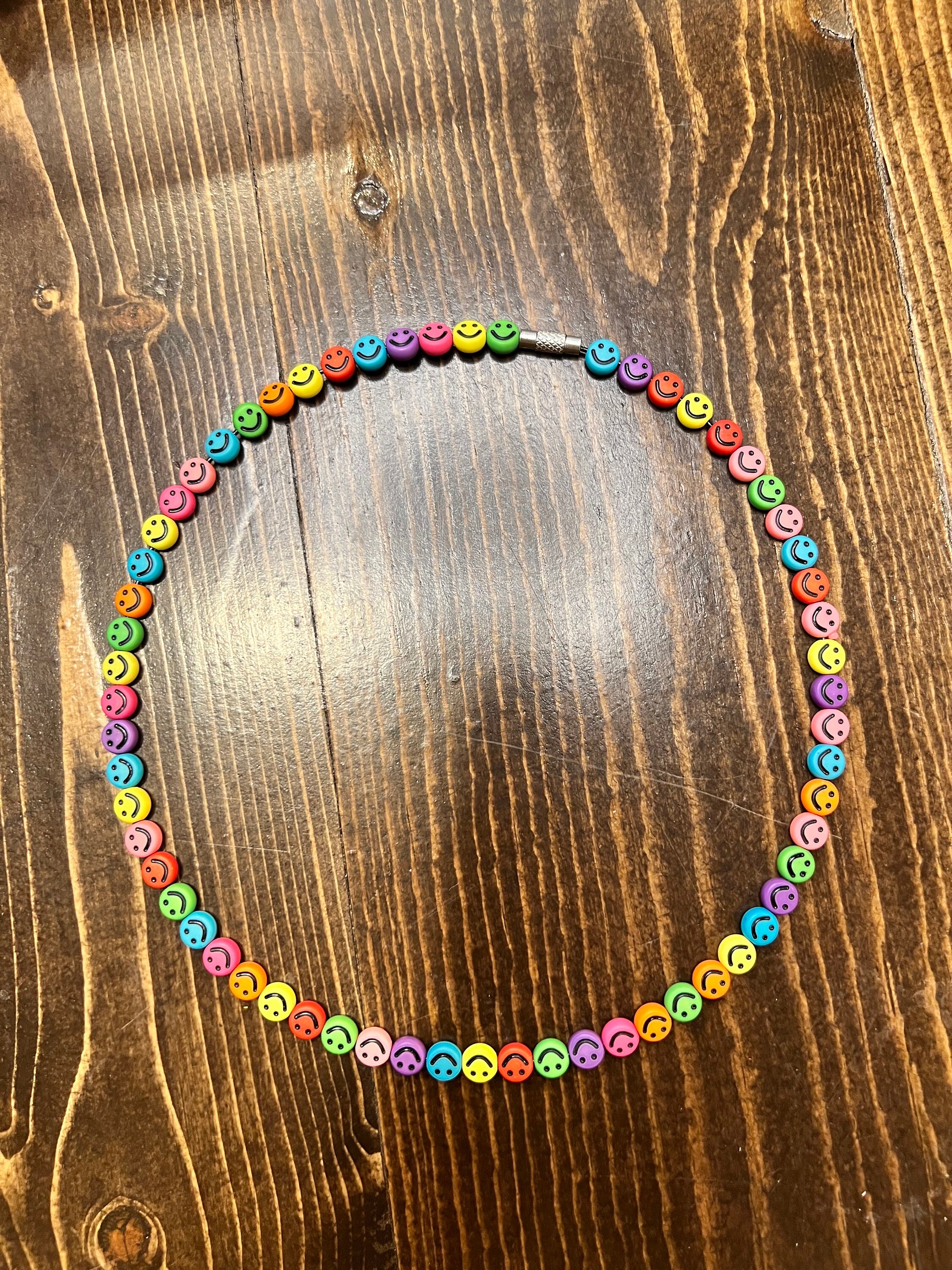 Smiley Face Necklace - Etsy