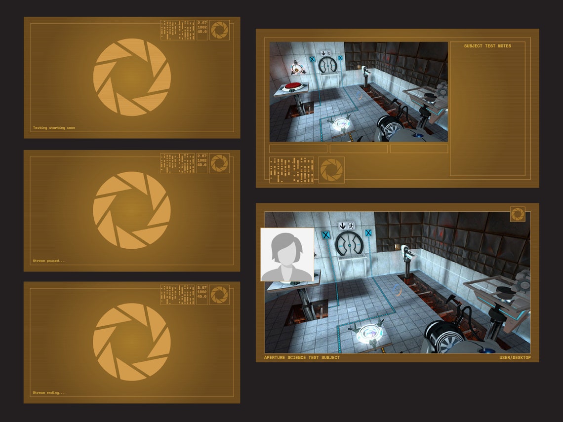 Portal Streaming Twitch Overlays, Emotes, and Panels animated Options ...