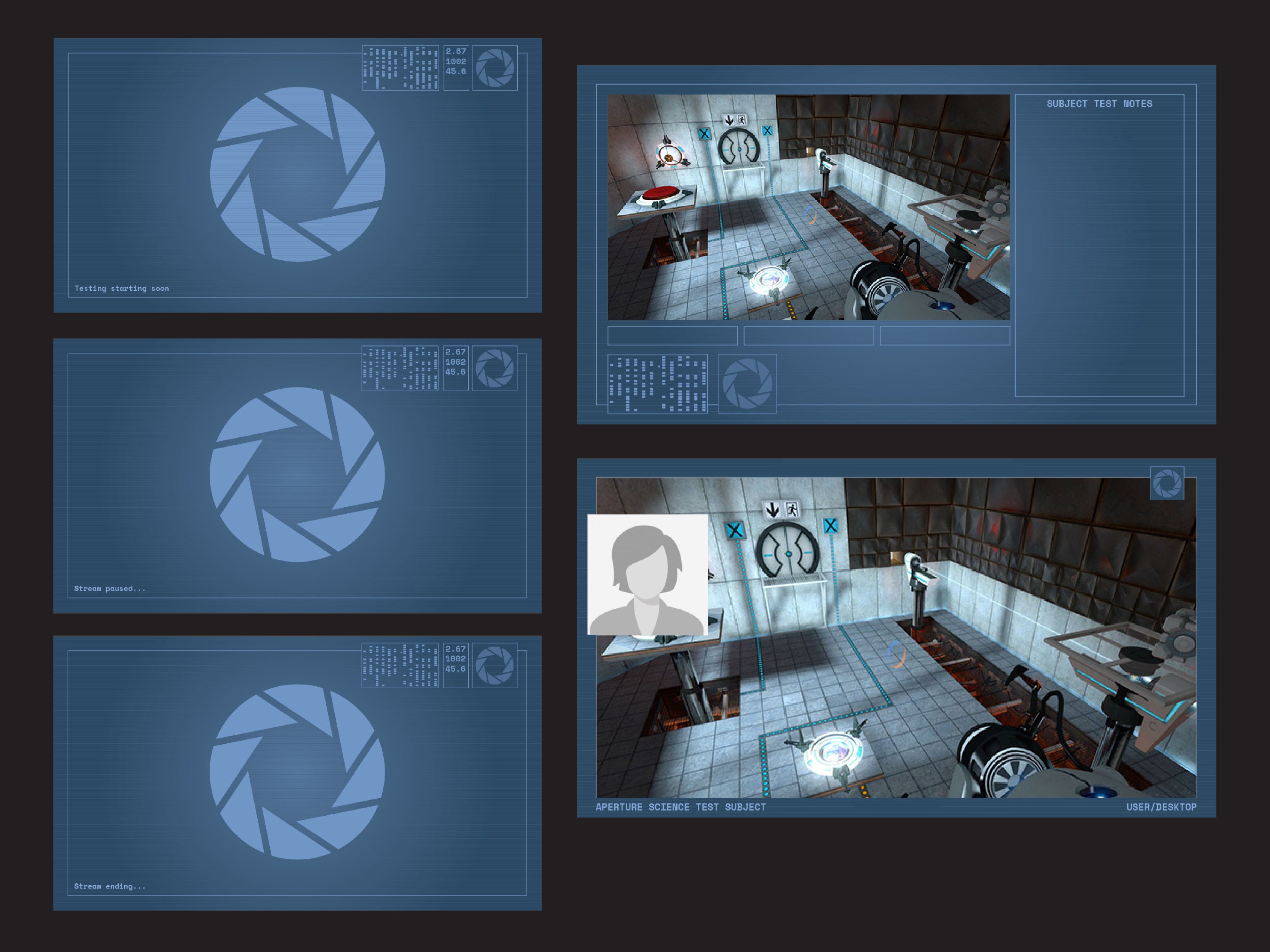 Portal Streaming Twitch Overlays, Emotes, and Panels animated Options ...