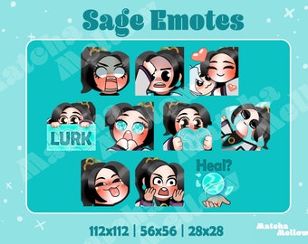 Sage Emote Twitch Emotes Streaming Easy to Set up Valorant Sage Discord ...