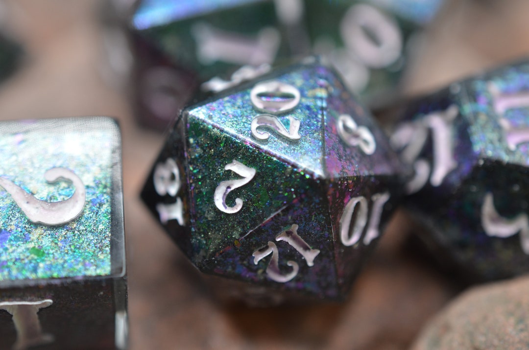 Celestial Emerald 7 Piece Dice Set - Etsy