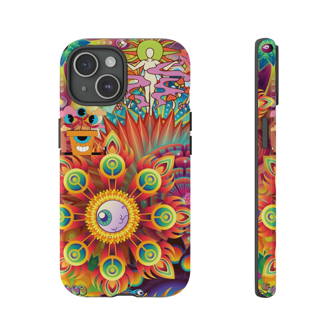 Psychedelic Rainbow Tough Cases for Iphones, Samsung Galaxy Phones and ...