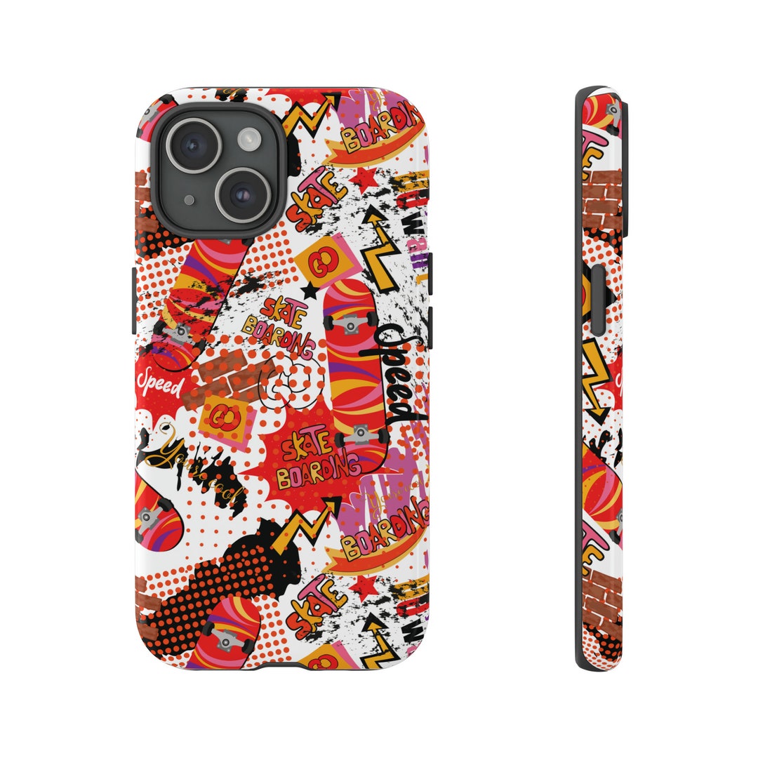 Skateboarding Tough Cases for Iphones, Samsung Galaxy Phones and Pixel ...