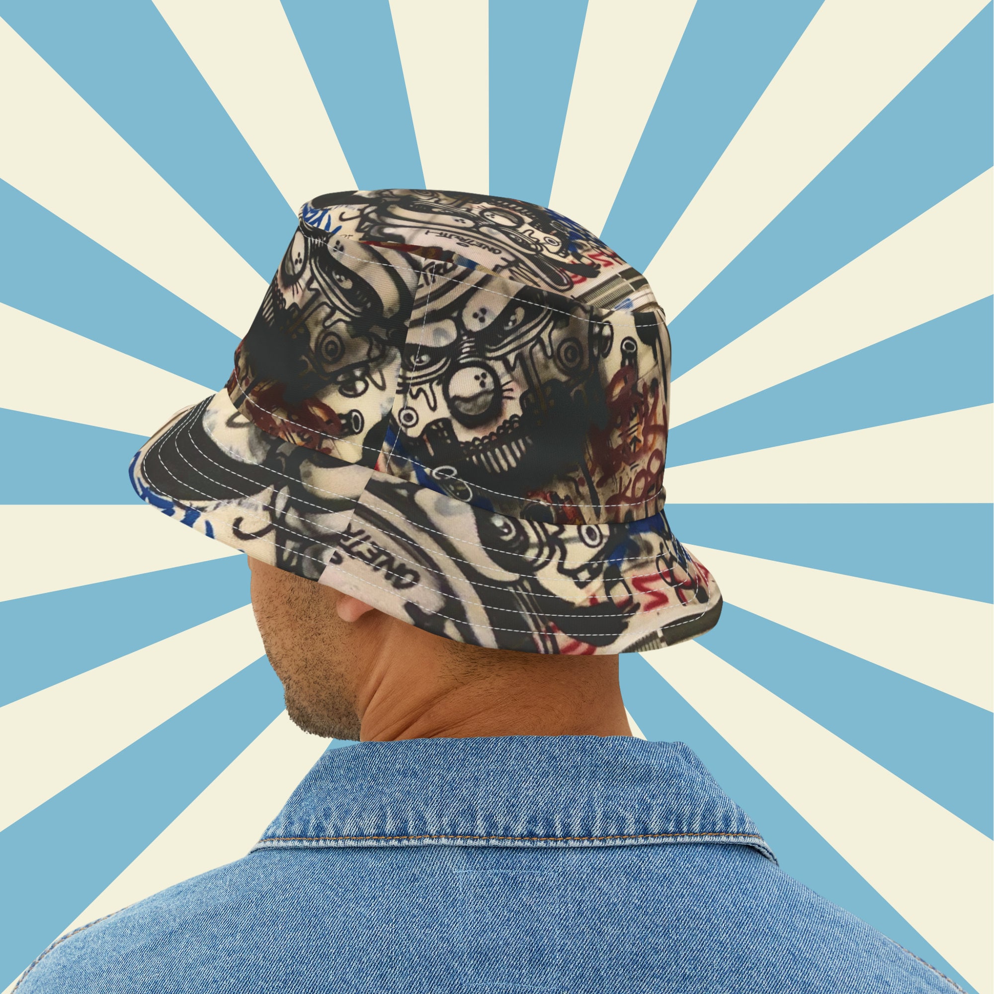 One Truth Graffiti Bucket Hat 70's Vibes, Rainbow Bliss, and Groovy ...