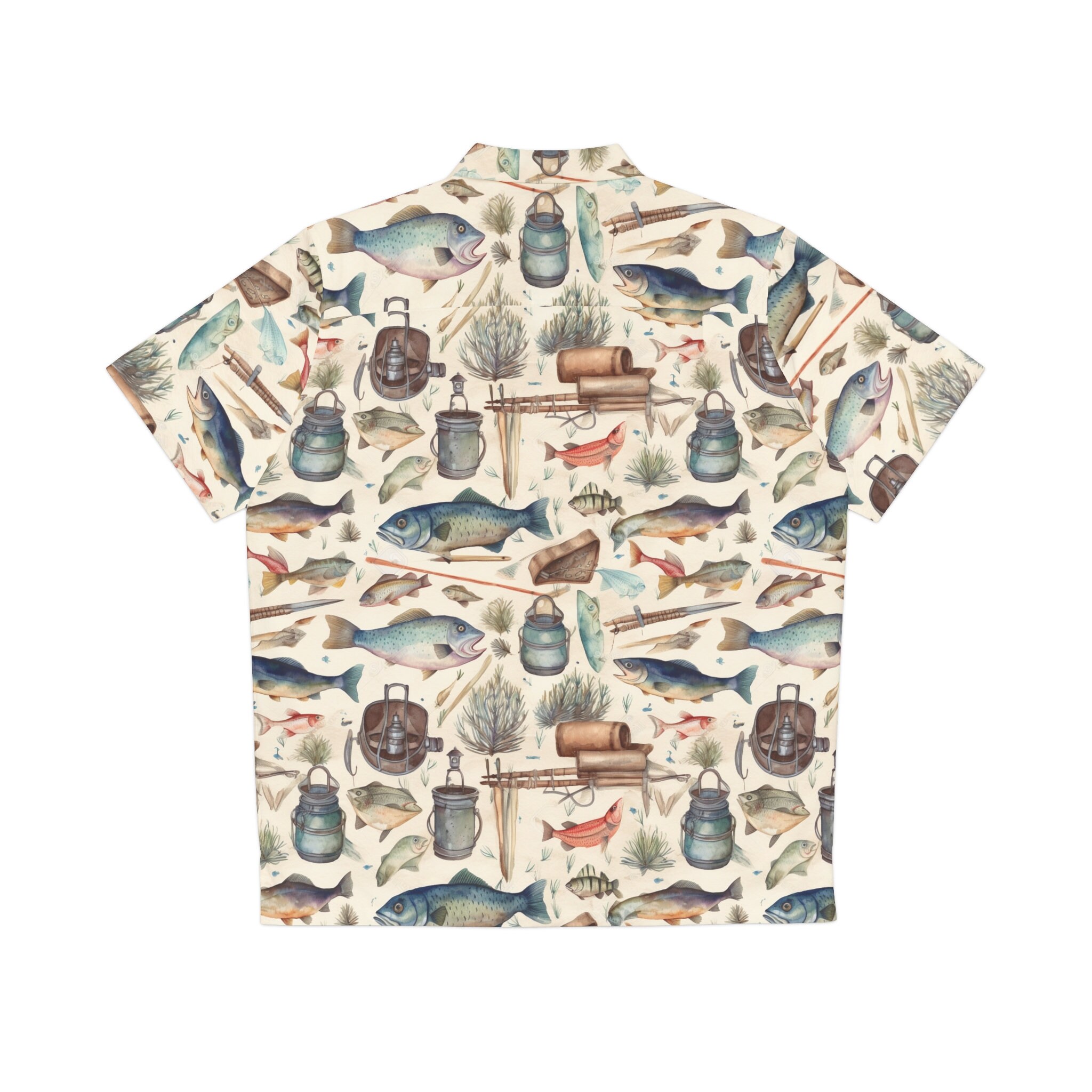 Fishing Hawaiian Shirt - Alpha and Omega Collection | Boxy Fit, Silky ...
