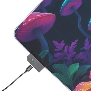 Kawaii Frog LED Gaming Desk Pad, XXL Mouse Pad With Custom Design, 14 ...