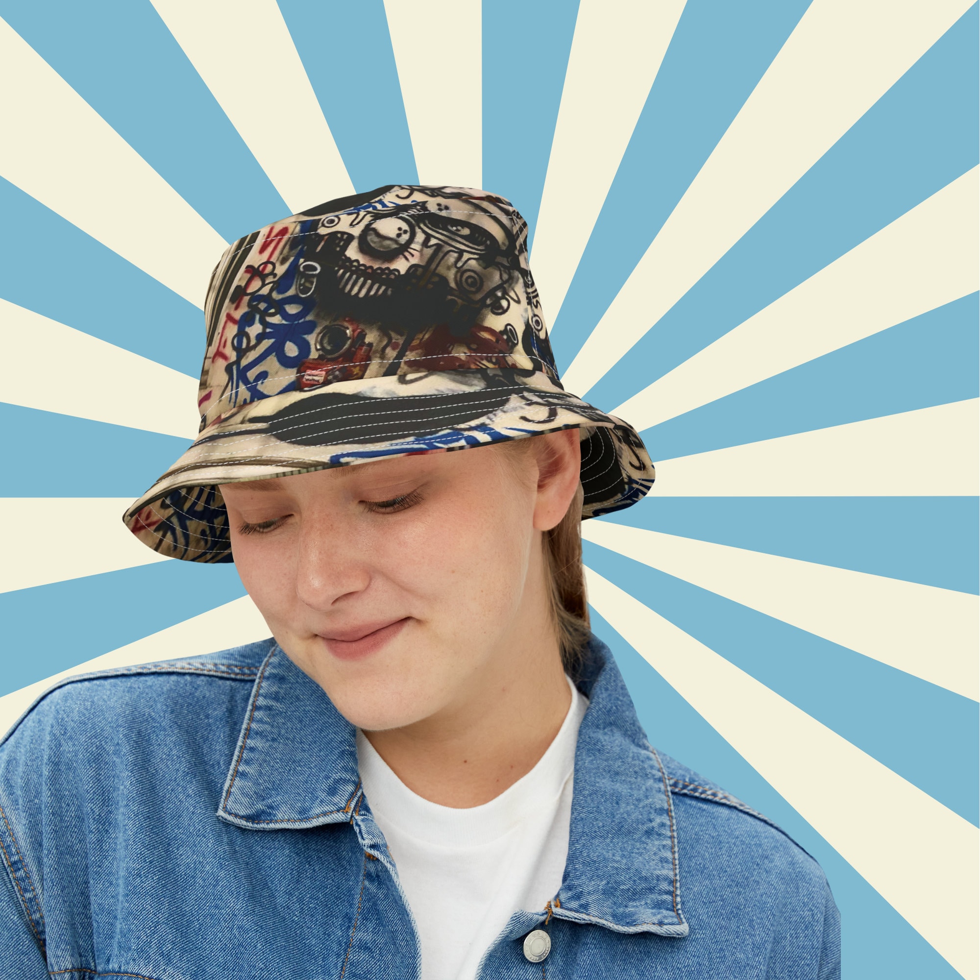 One Truth Graffiti Bucket Hat 70's Vibes, Rainbow Bliss, and Groovy ...