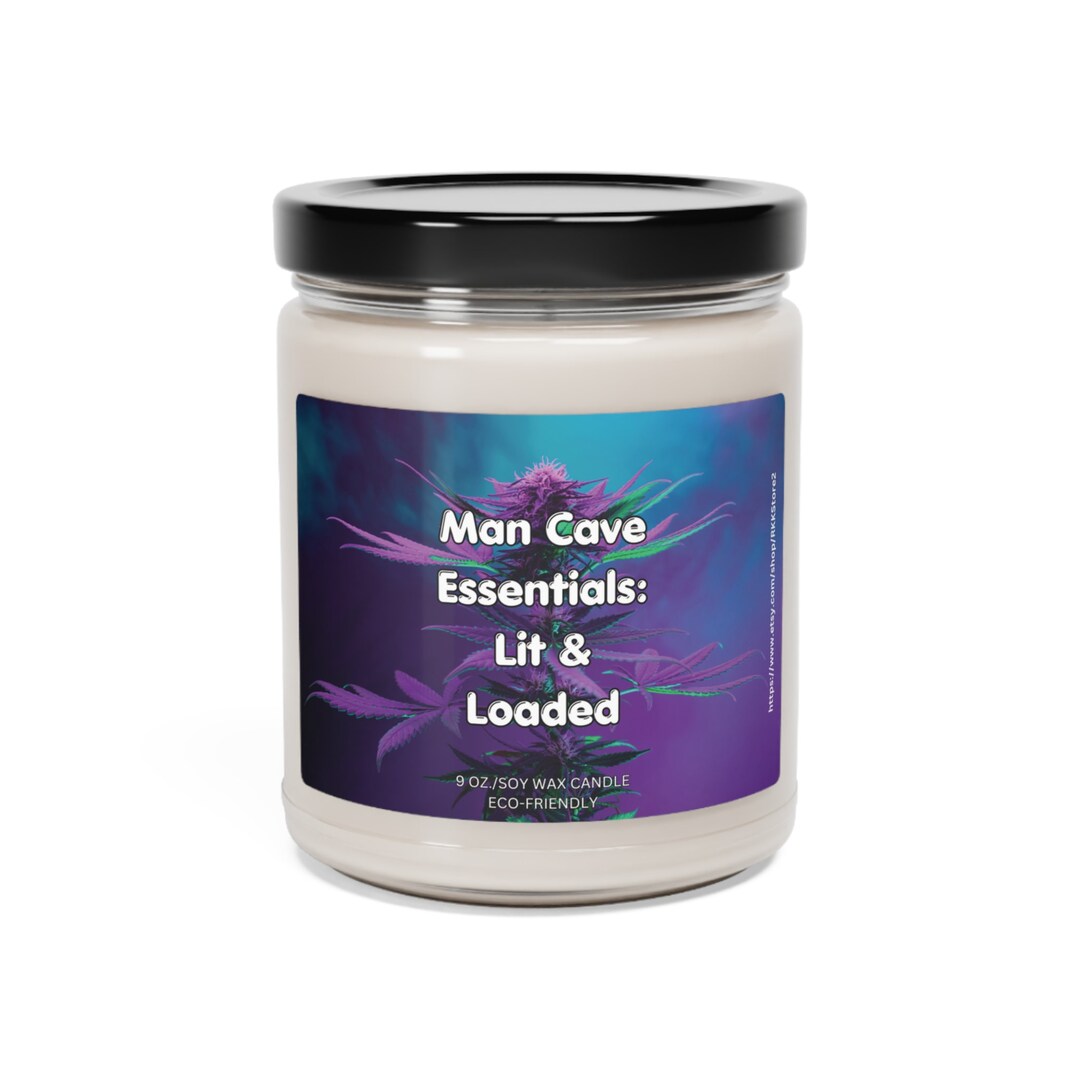 Man Cave Essentials Lit & Loaded: 9oz Candles for Him Unique Valentine ...