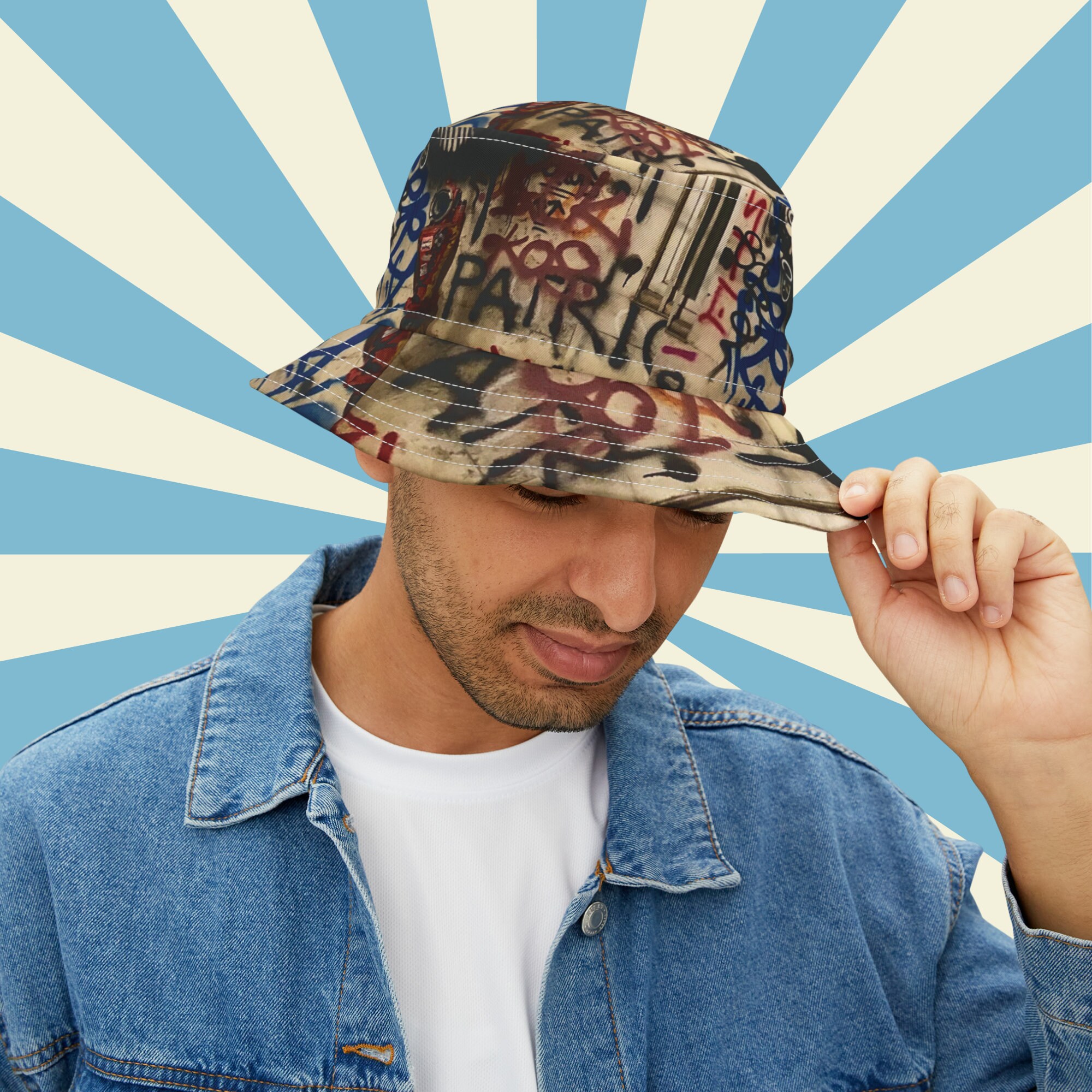One Truth Graffiti Bucket Hat 70's Vibes, Rainbow Bliss, and Groovy ...