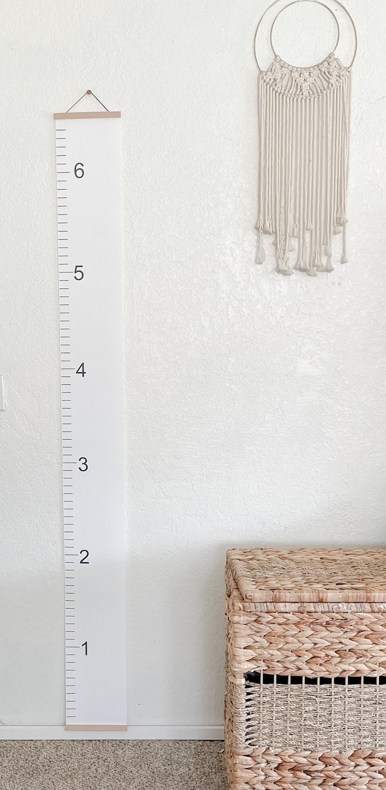 Growth Chart Height Chart Kids Growth Chart Canvas Chart - Etsy