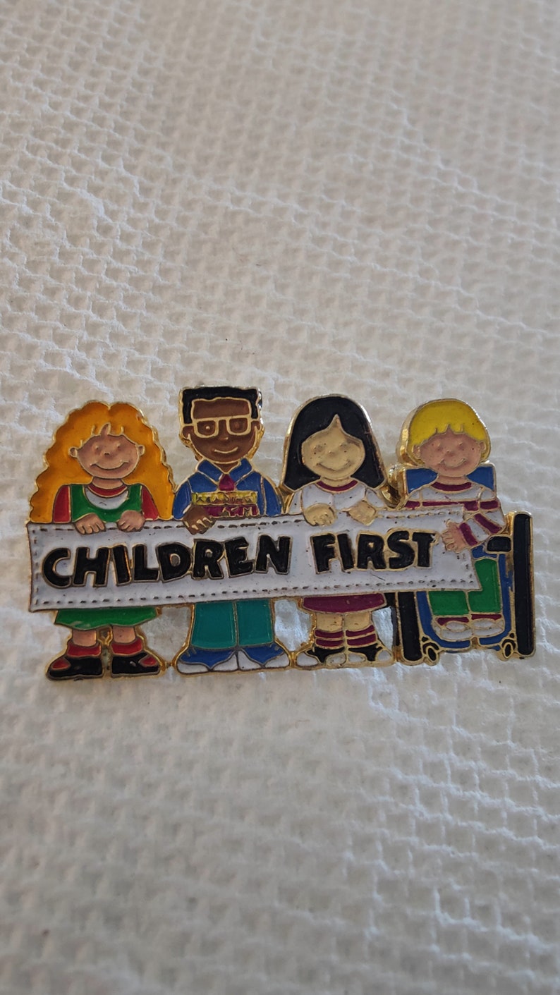 Children First Pin - Etsy