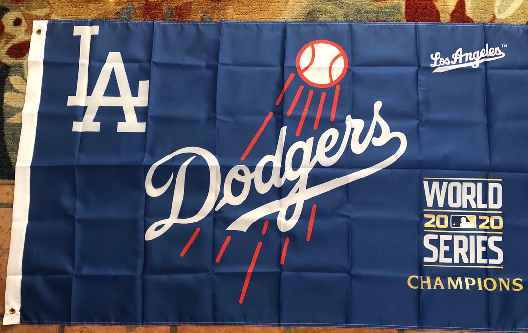 New Los Ángeles Dodgers Flag 3 X 5 Ft World Series Champions 2020 Mlb L ...