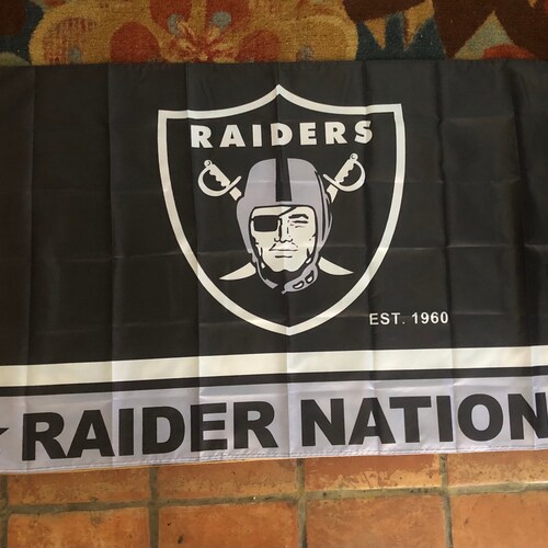 New 3 X 5 Foot Raiders Nfl Flag Los Ángeles Raider Nation - Etsy