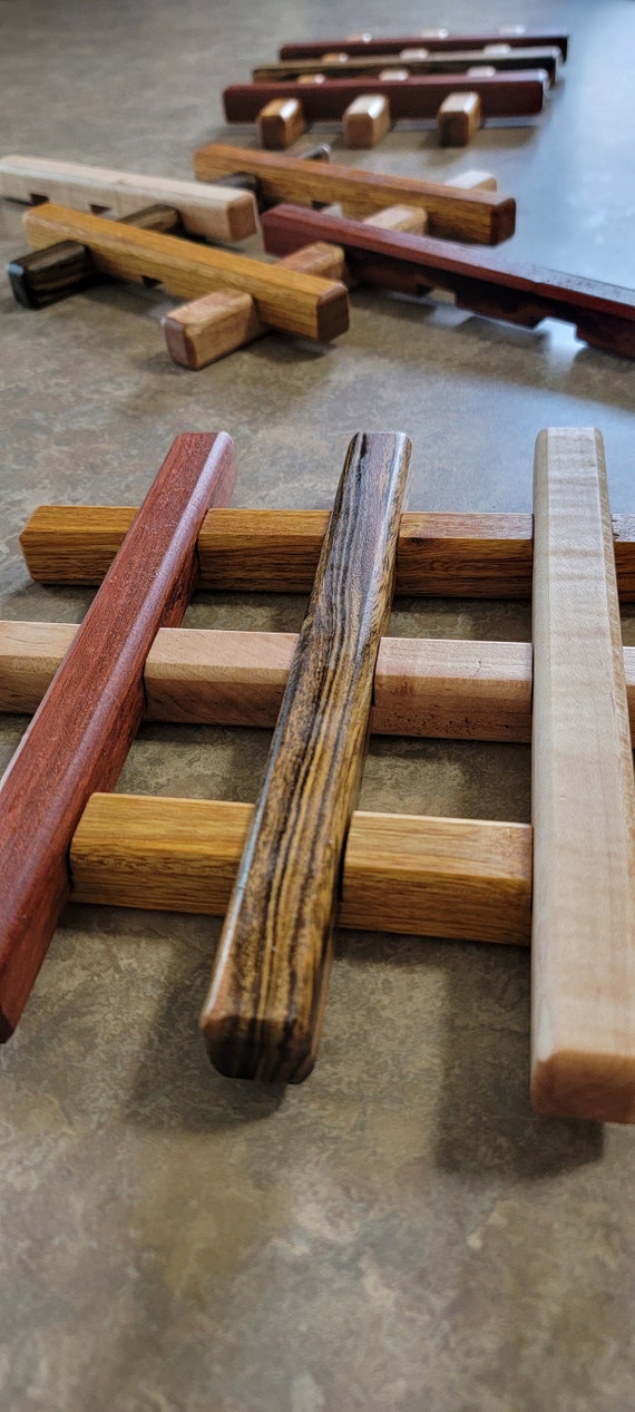 Wooden Trivet / Pot Holder / Wood Mat / Pot Mat / Handmade / - Etsy