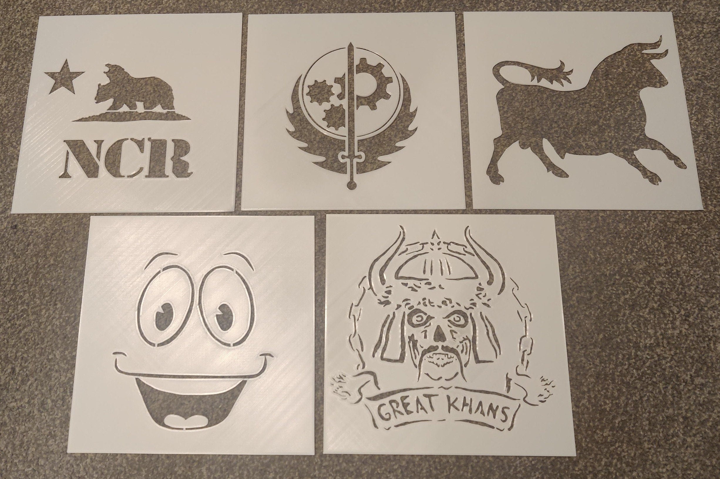 Fallout New Vegas Faction Stencil Bundle - Etsy