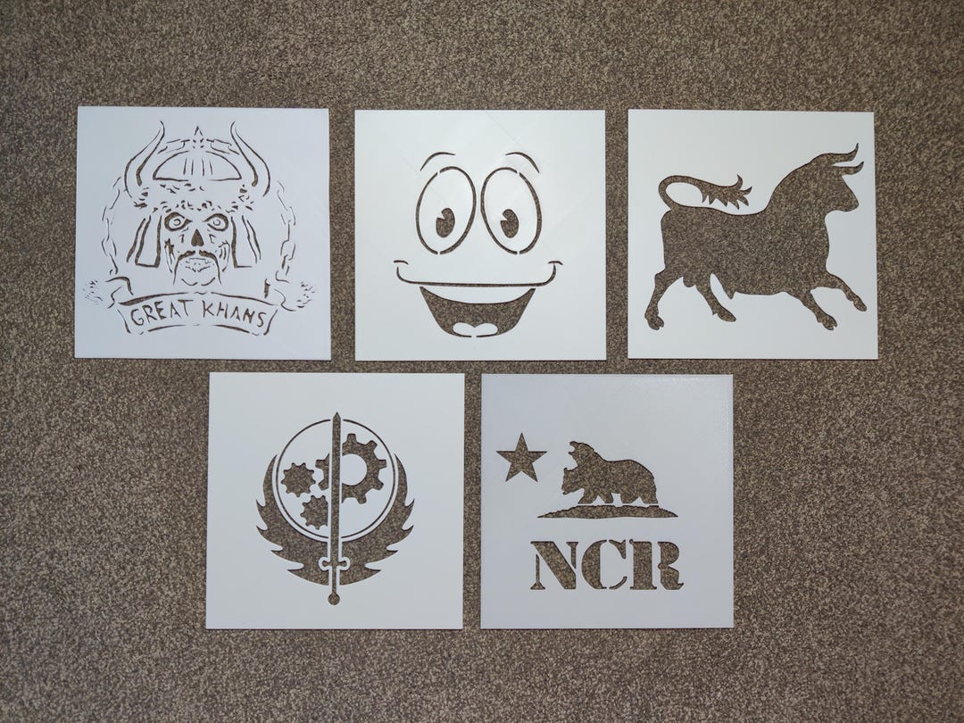 Fallout New Vegas Faction Stencil Bundle - Etsy