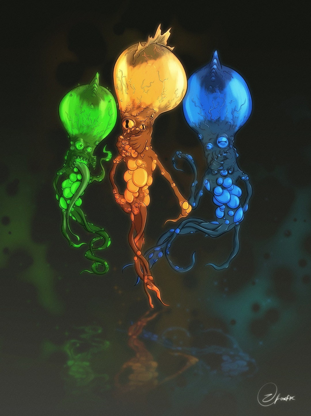 A1/A2 Fallout Floaters Trio Poster - Etsy