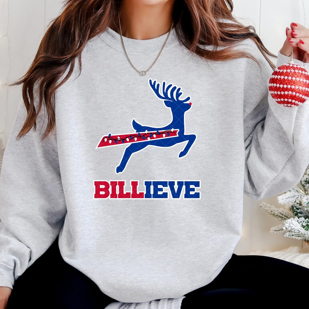 Billieve Reindeer Christmas Crewneck Sweatshirt - Etsy
