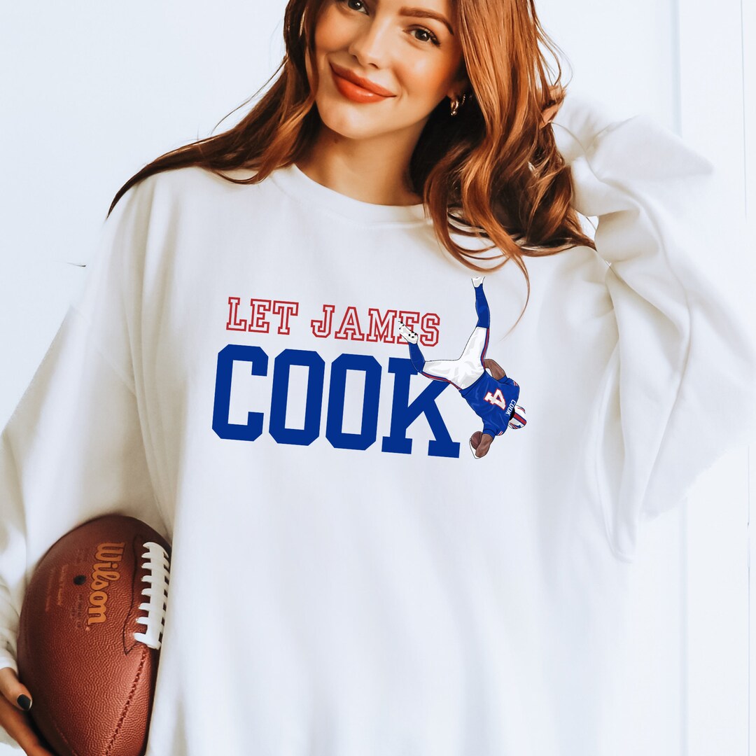 Let James Cook Buffalo Football Shirt or Sweatshirt - Etsy