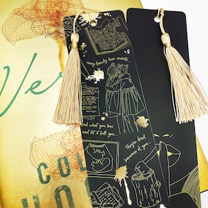 Verity Gold Foiled Bookmark | Colleen Hoover-inspired Illustrated ...