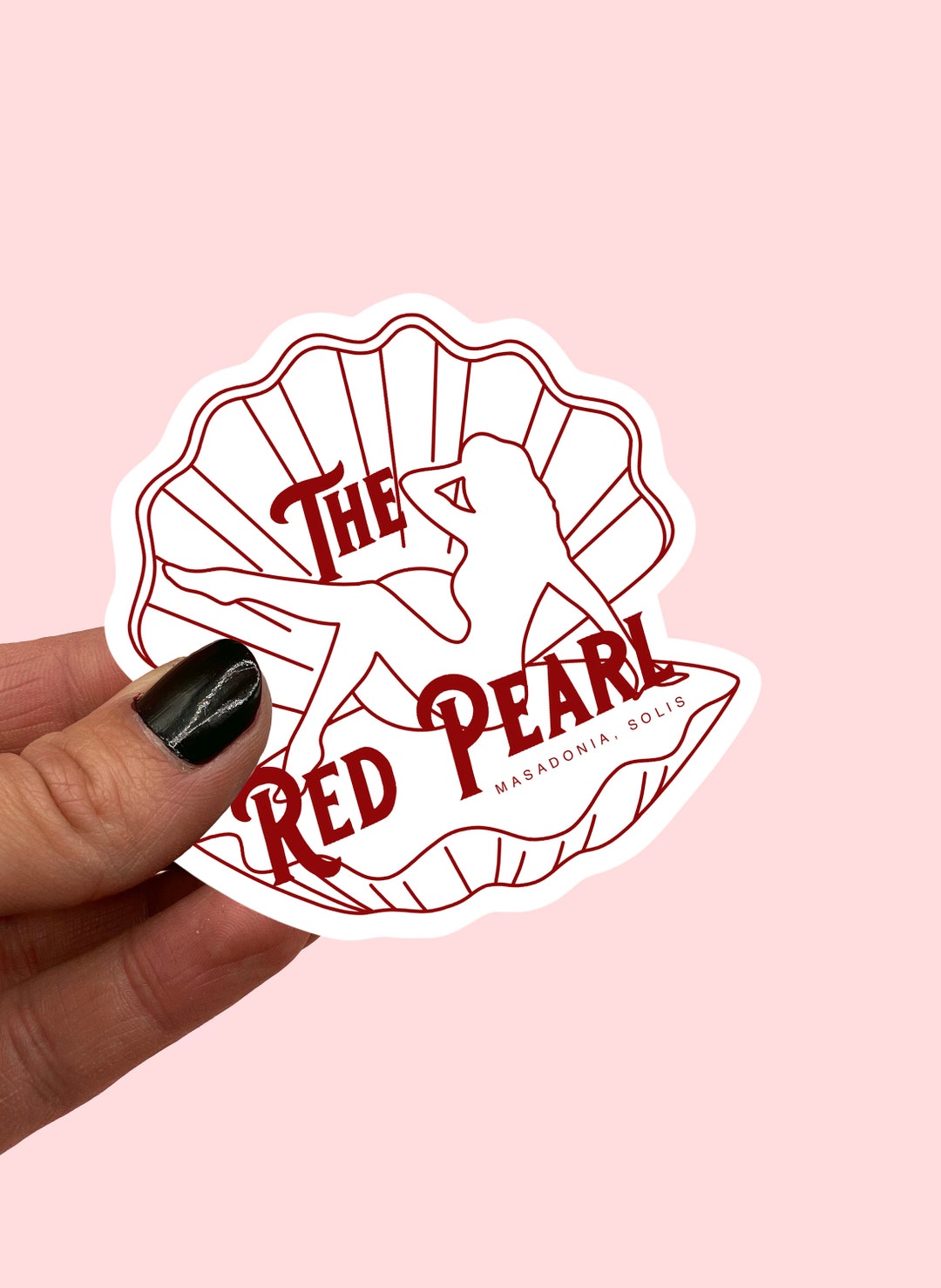 The Red Pearl Sticker | From Blood and Ash Sticker | FBAA | Book Lover ...
