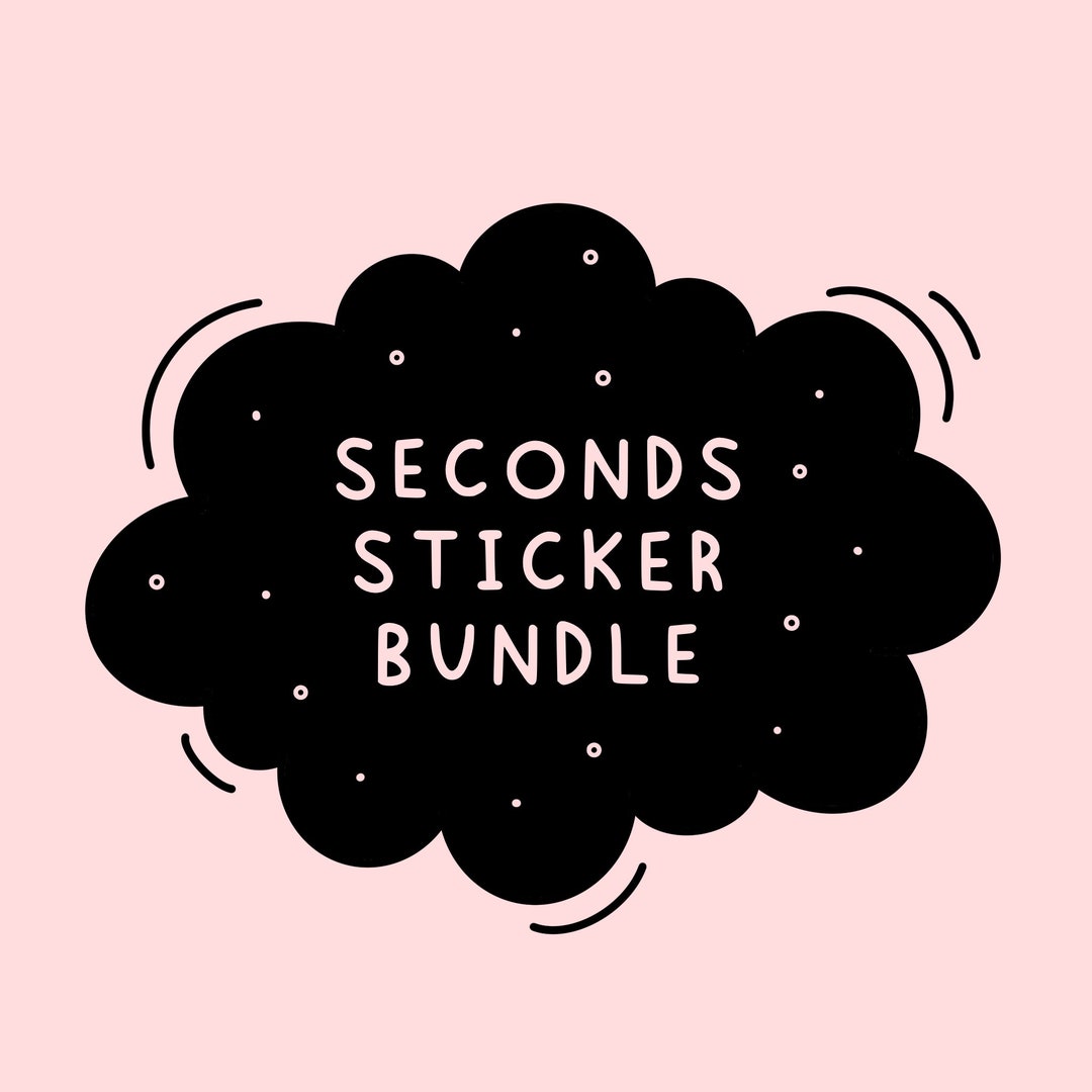 Seconds Sticker Bundle | Imperfect Stickers | Kindle Sticker | Book ...