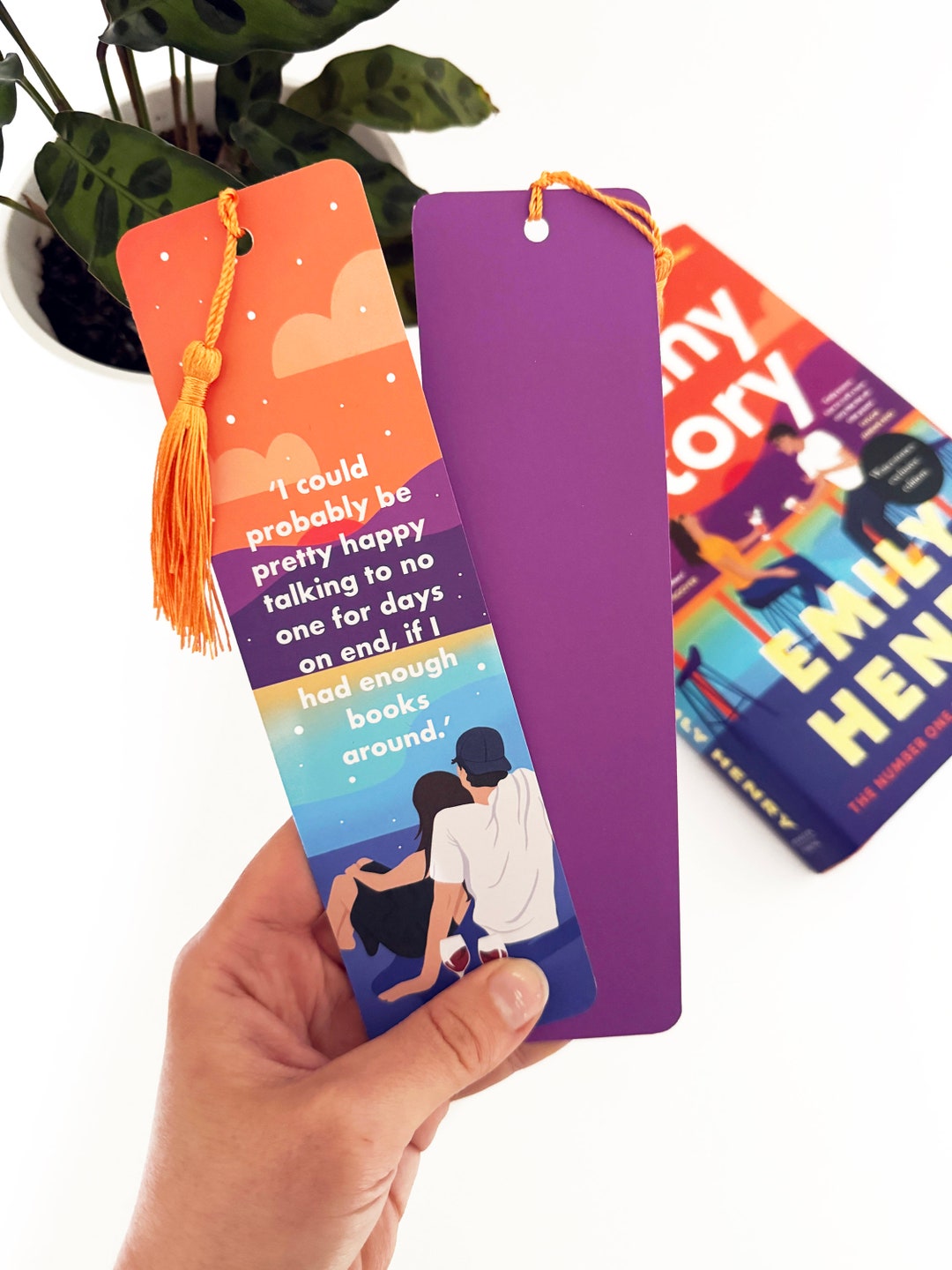 Funny Story Inspired Bookmark | Book Lover Bookmark | Emily Henry ...