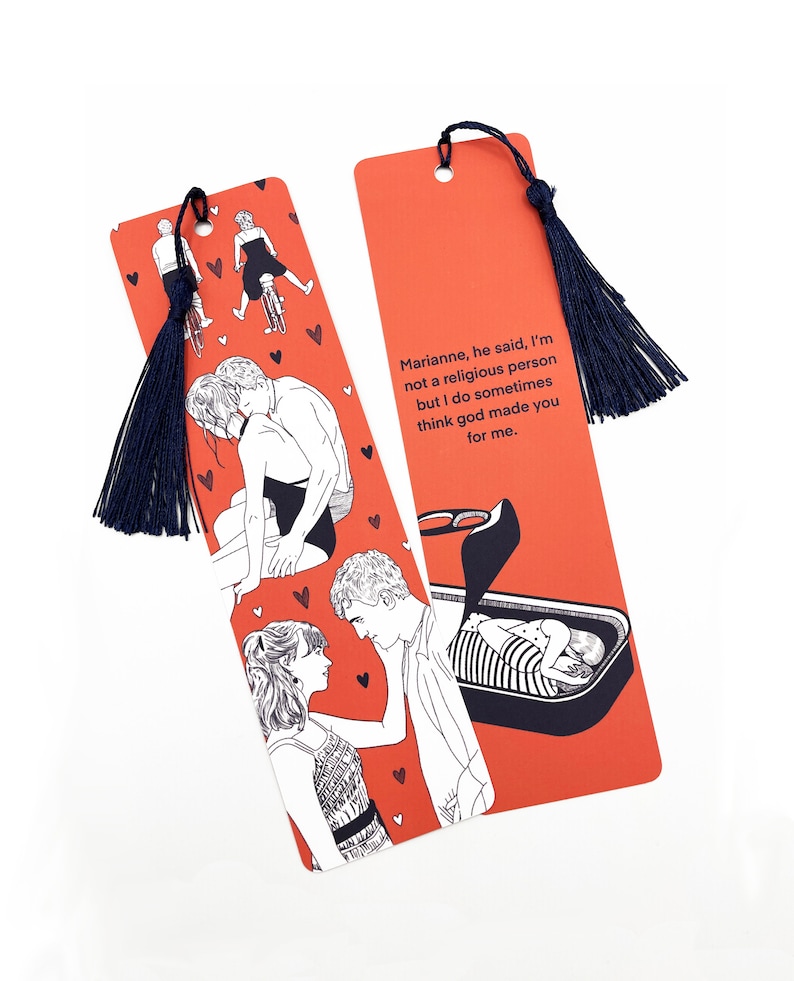 Normal People Inspired Bookmark Book Lover Book Worm - Etsy