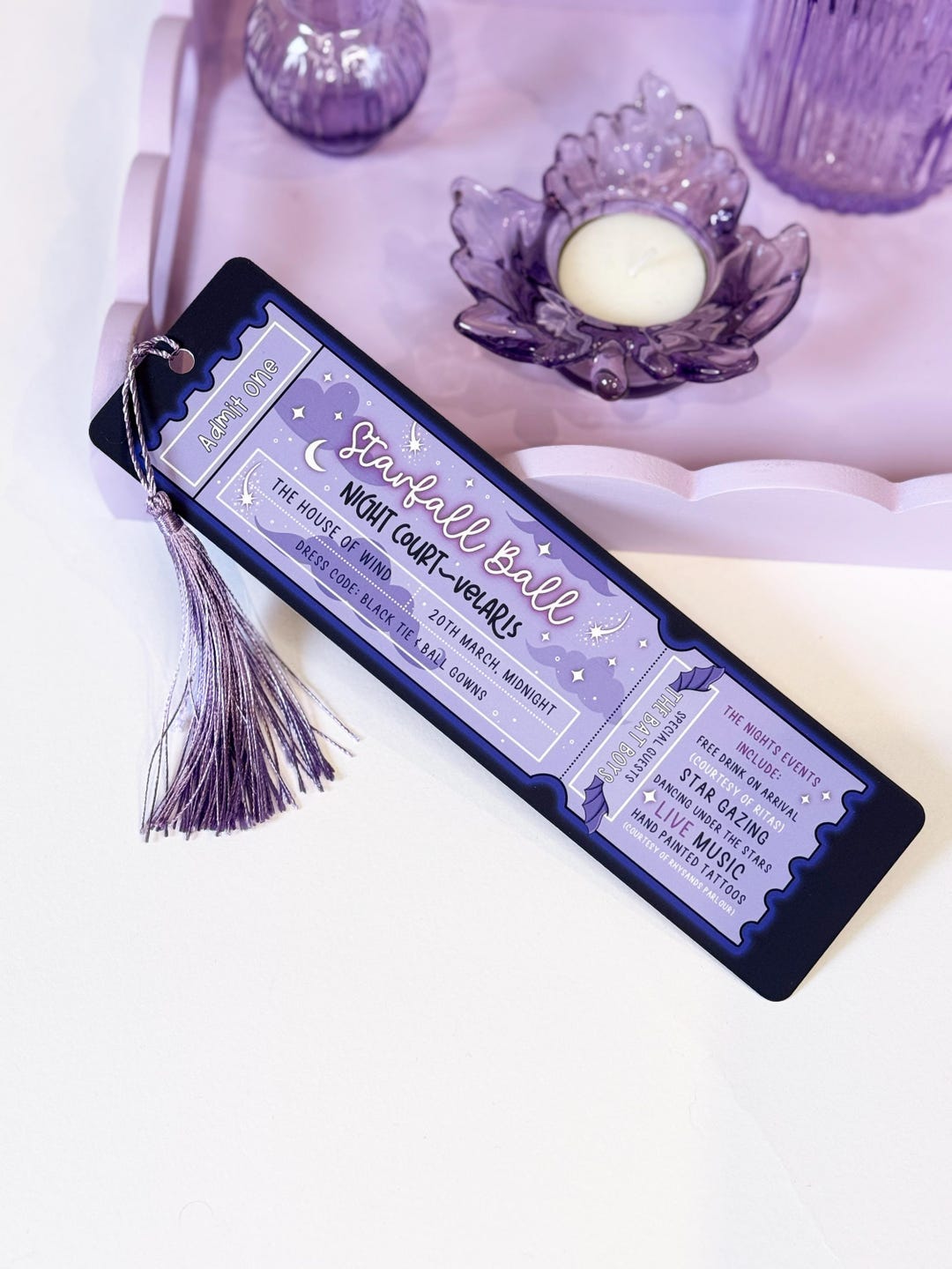 Starfall Ball Ticket Bookmark | Officially Licensed ACOTAR Bookmark ...