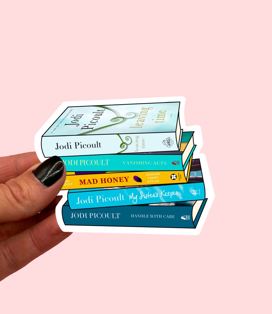 Jodi Picoult Book Stack Sticker | Book Stack Sticker | Book Lover ...