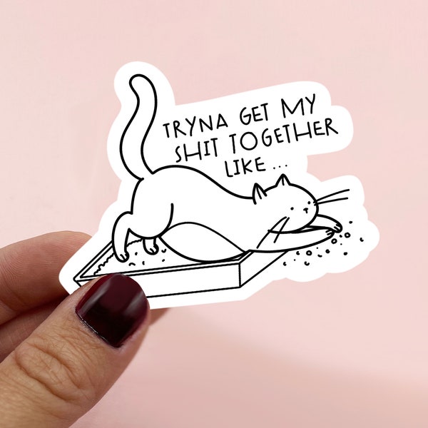 Funny Cat Life Decal - Etsy