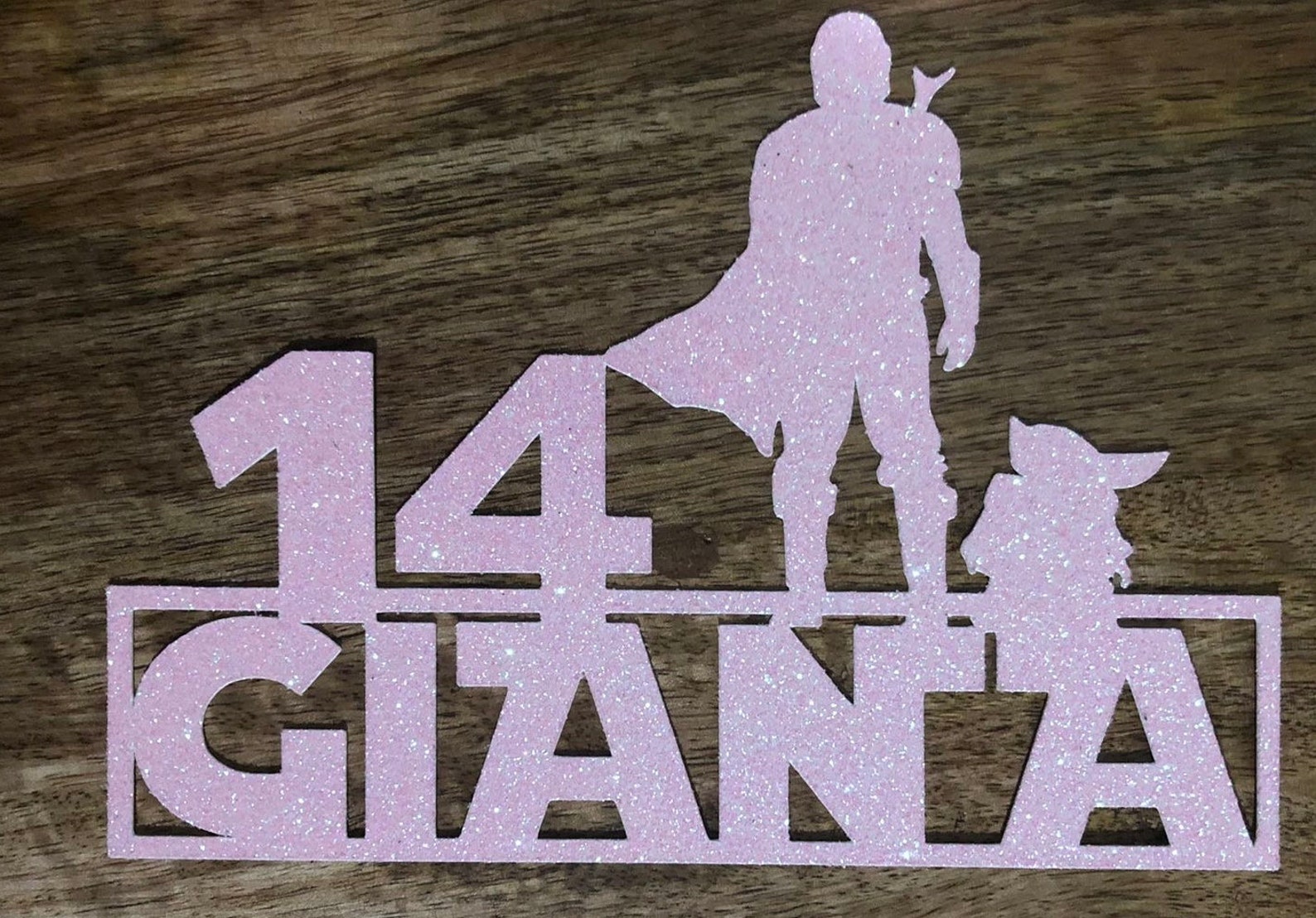 Mandalorian Grogu Star Wars Theme Cake Topper Any Name Any - Etsy